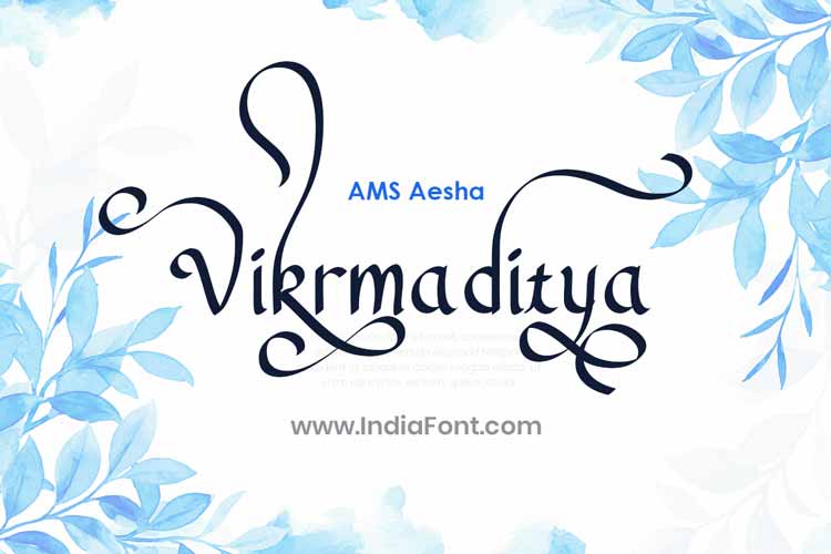 AMS Aesha English Font Free Download | English Calligraphy Font ...