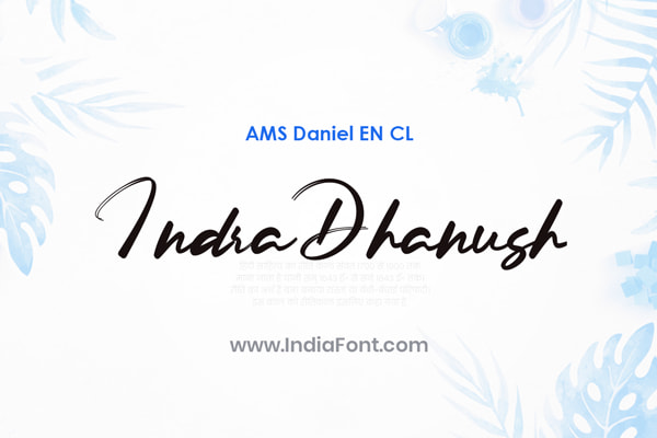 AMS Daniel English - English Calligraphy Font | IndiaFont Fonts