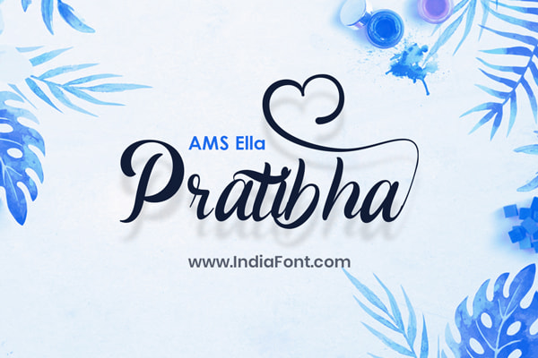 AMS Ella English - English Calligraphy Font | IndiaFont Fonts