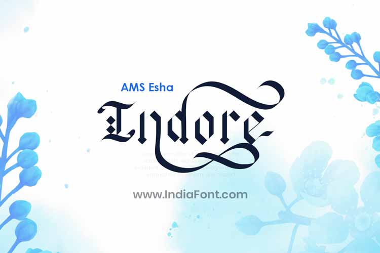 AMS Esha English Font Free Download | English Calligraphy Font ...