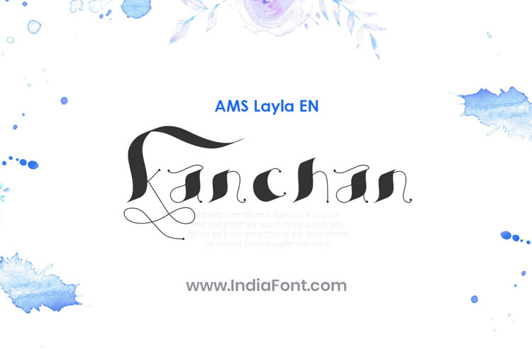 AMS Layla English Font Free Download | English Decorative Font ...