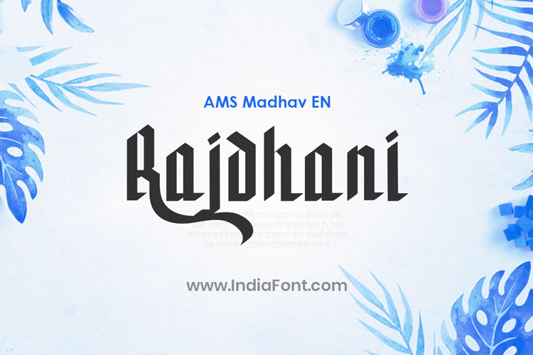 AMS Madhav English Font Free Download | English Calligraphy Font ...