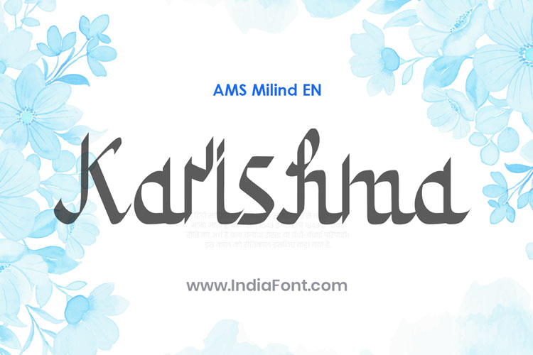 AMS Milind English Font Free Download | English Calligraphy Font ...