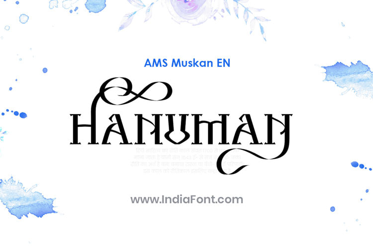 AMS Muskan English Font Free Download | English Calligraphy Font ...